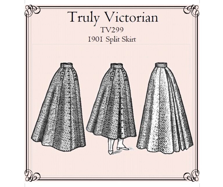 TV299 – 1901 Split Skirt – Truly Victorian